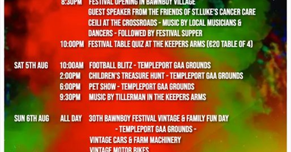 Bawnboy Community Festival - Bawnboy - Fermanagh Lakelands