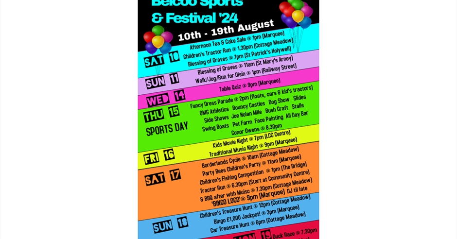 Belcoo Sports and Festival 2024 - Belcoo - Fermanagh Lakelands