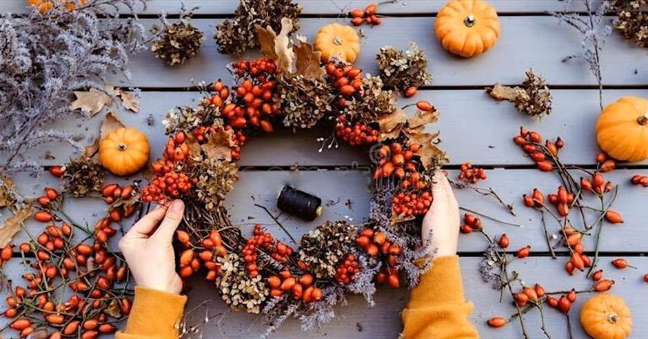 Autumn Wreath Workshop - Enniskillen - Fermanagh Lakelands
